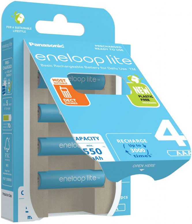 Panasonic Eneloop Lite Aaa 550mah 4pcs Foto Erhardt