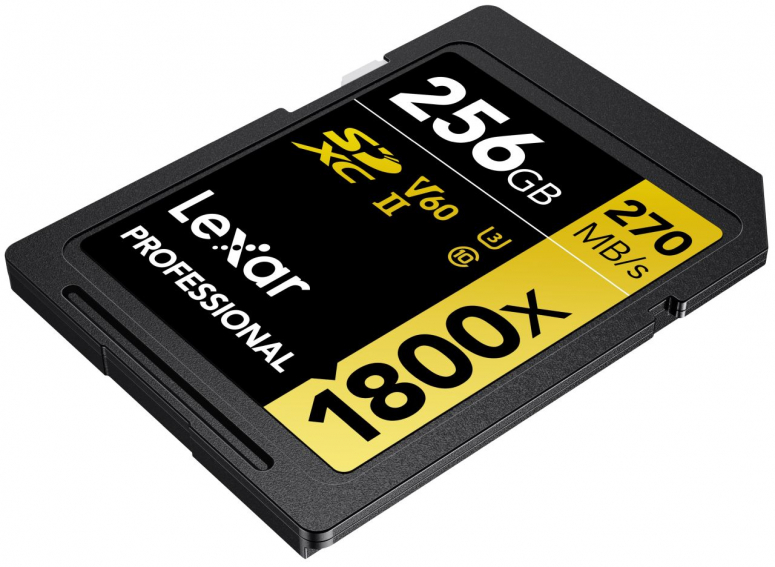 Lexar Professional SDXC Gold 256GB 1800x UHS-II V60 - Foto Erhardt