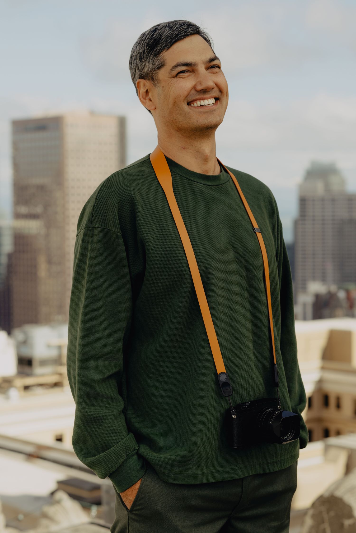 Peak Design Form Leather Camera Strap Long Amber - Foto Erhardt