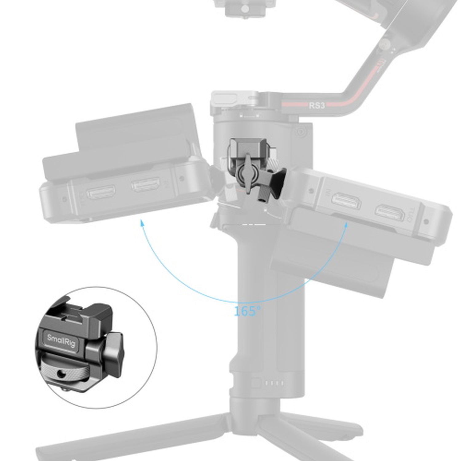 SmallRig 4637 HawkLock H21 monitor mount for DJI gimbals - Foto Erhardt
