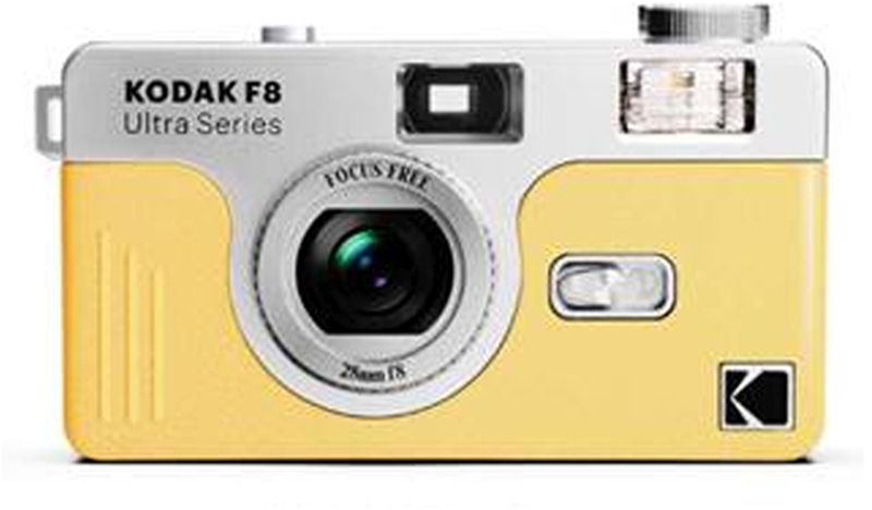 Kodak 35mm camera F8 light yellow analog 35mm camera - Foto Erhardt