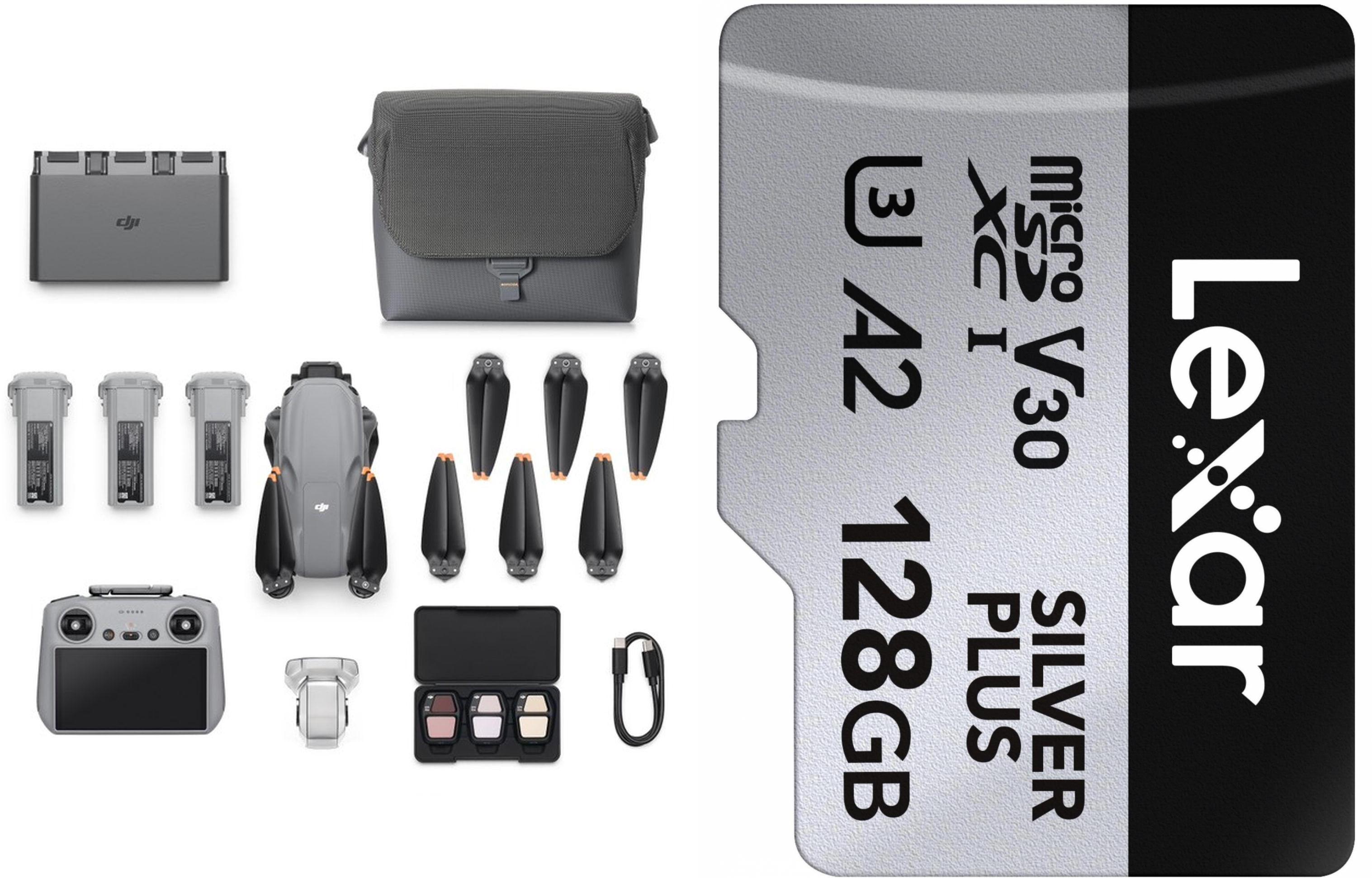 DJI Air 3S FMC (DJI RC 2) + Lexar Silver Plus microSDXC 128GB - Foto ...