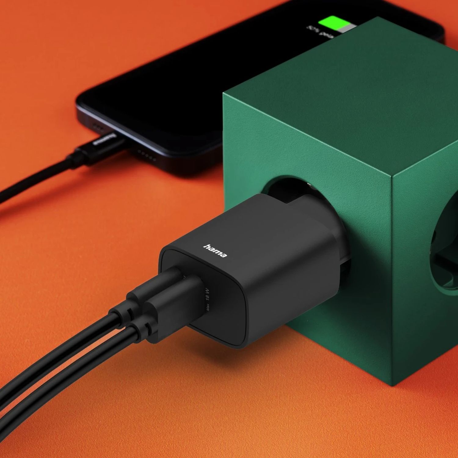 Hama USB-A/C fast charger 30W - Foto Erhardt
