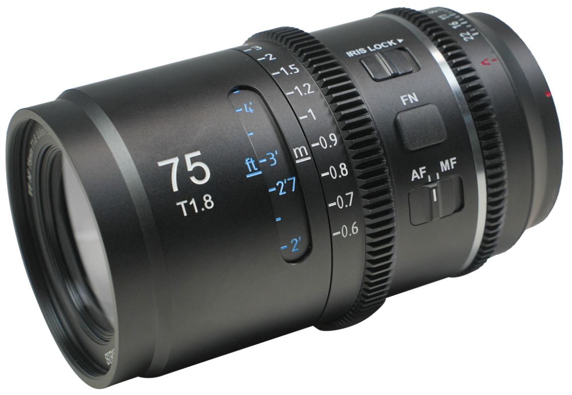 SIRUI Astra 75mm T1.8 1.33x Full Frame Z Mount NF - Foto Erhardt