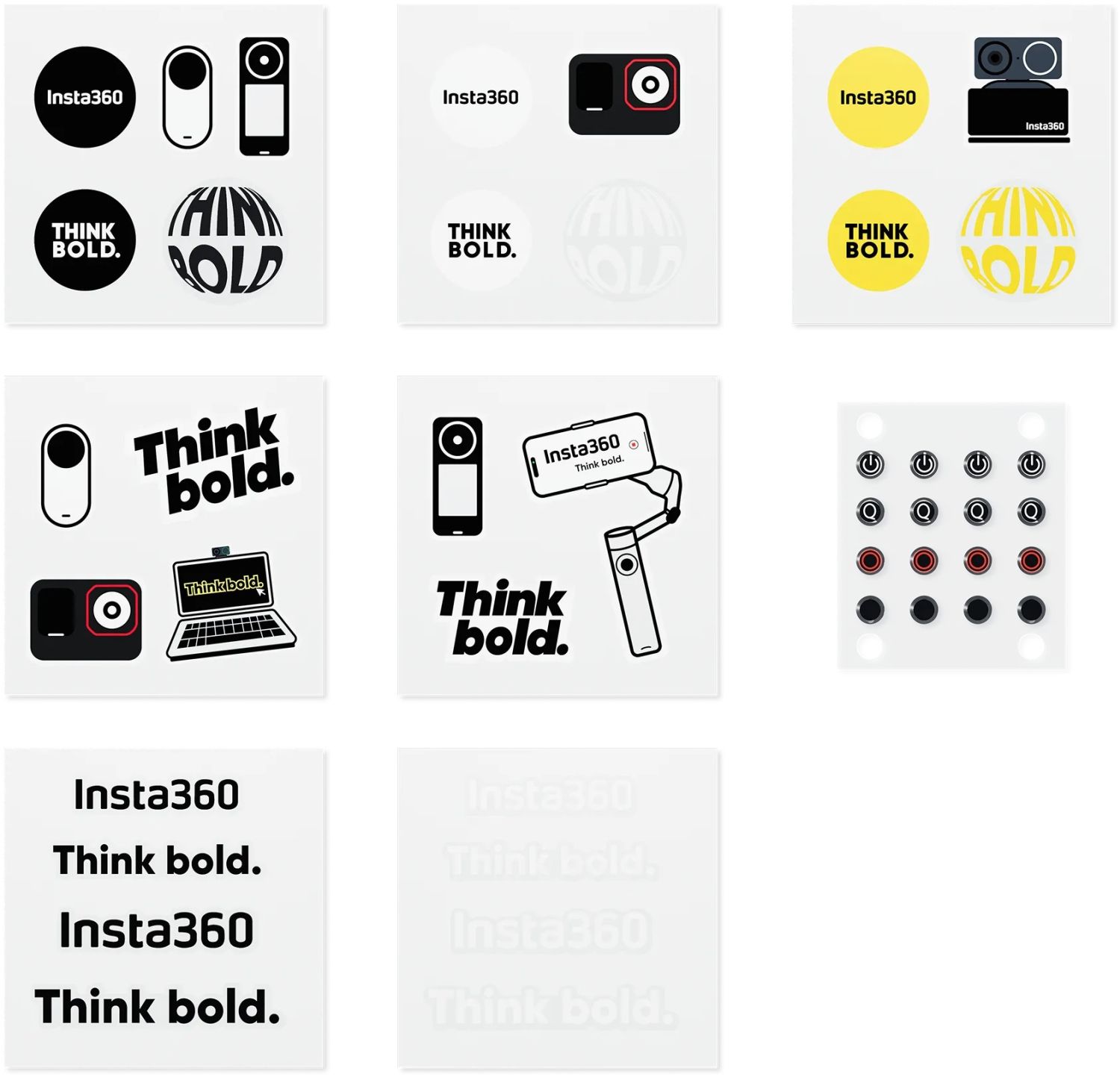 INSTA360 Button Sticker Set - Foto Erhardt