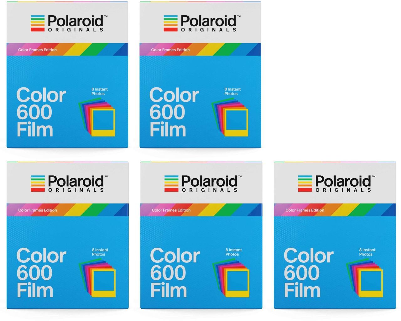 Polaroid 600 Color Film Color Frames 8x 5er Pack - Foto Erhardt