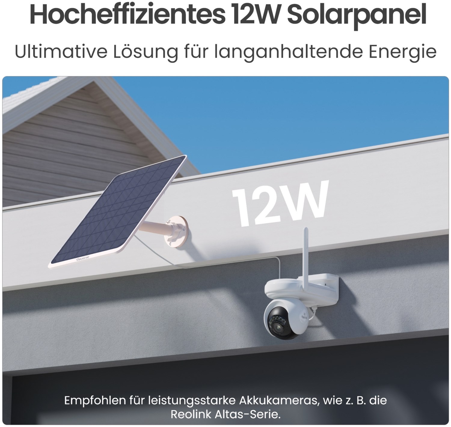 Reolink Solar Panel V3 - 12W weiß - Foto Erhardt