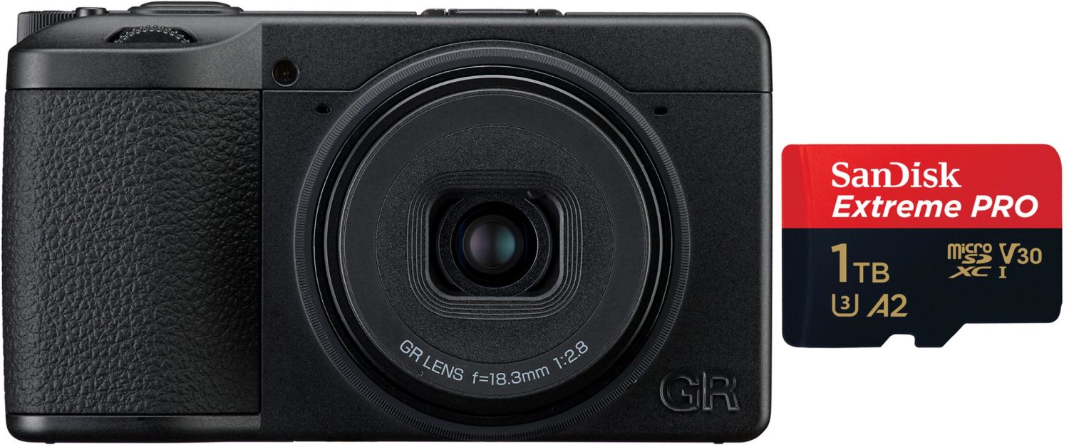 Ricoh GR IV Monochrome + SanDisk micro SDXC Extreme Pro 1TB - Foto Erhardt