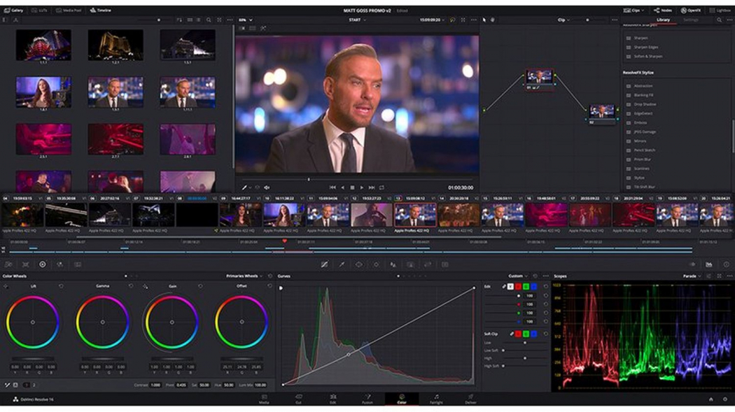 Blackmagic DaVinci Resolve Studio Software - Foto Erhardt