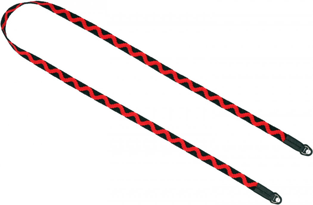 Artisan&Artist ACAM-318 BKRE Camera strap silk extra long black red ...