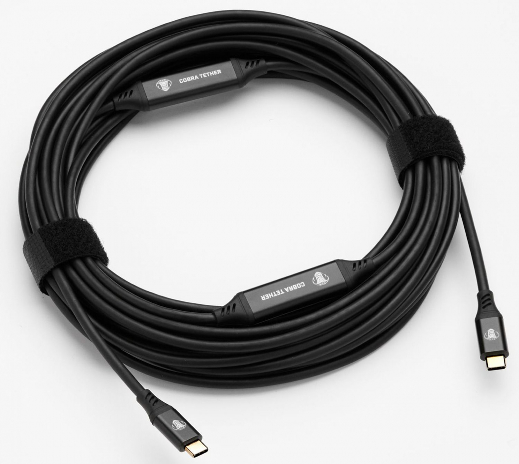 CobraTether USB-C an USB-C 10m schwarz - Foto Erhardt