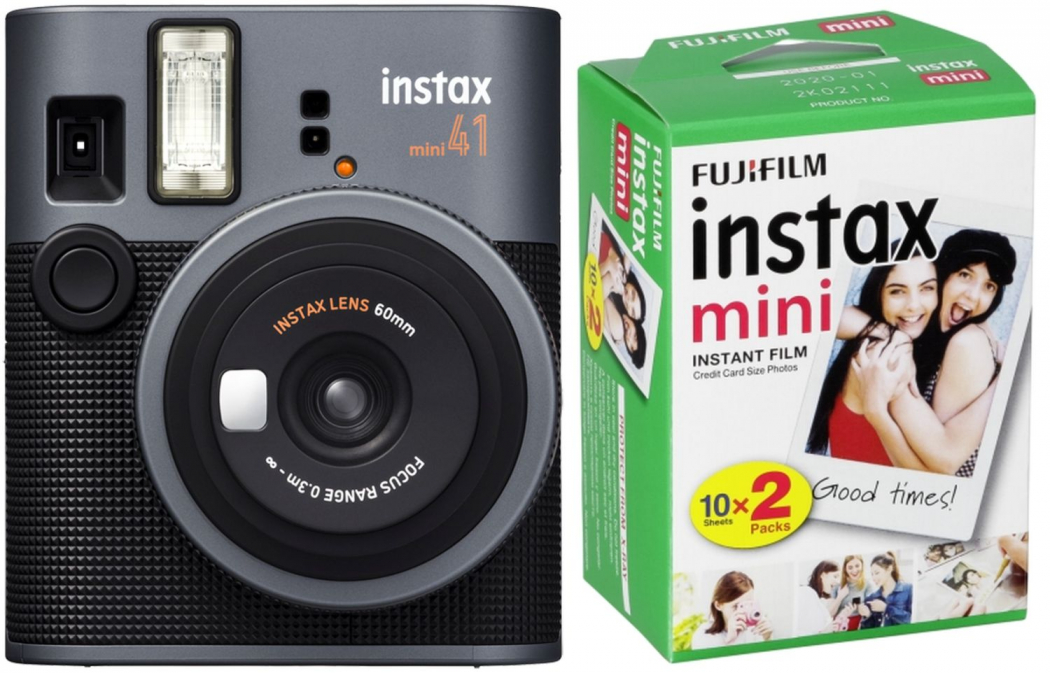 Fujifilm Instax Mini 41 Black + Mini DP Film - Foto Erhardt