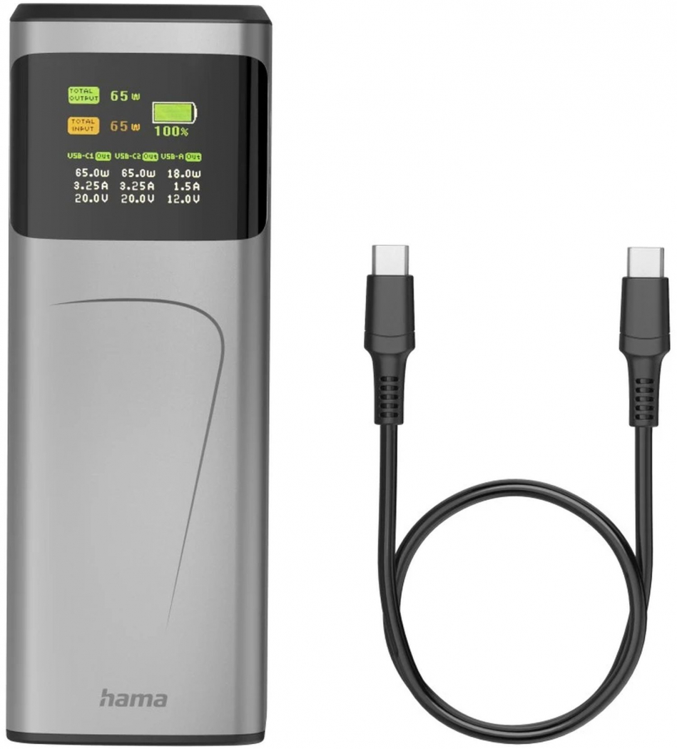 Hama Power Pack High Power 65 W 20000 mAh - Foto Erhardt