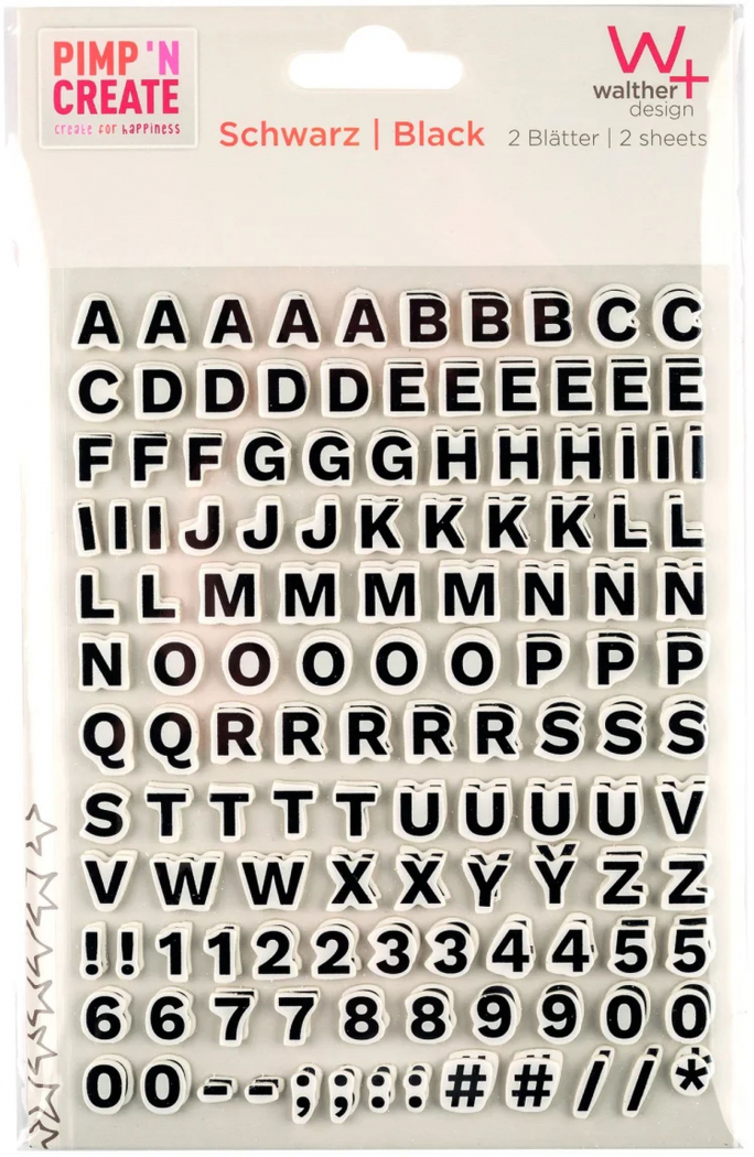 Adhesive letters DIY Pimp and Create black - Foto Erhardt