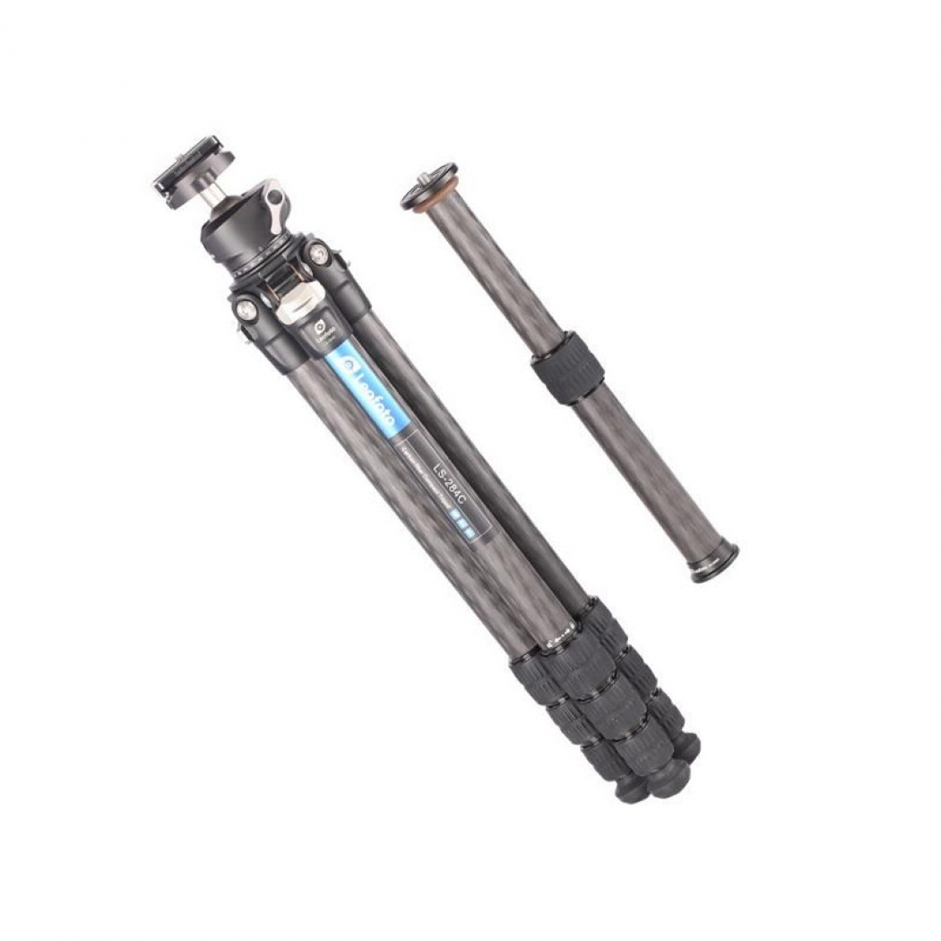 Leofoto Carbon tripod LS-284C + head LH-30 + center column DC-282C ...