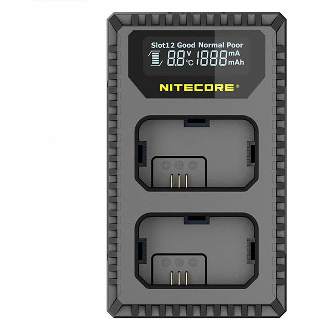 Nitecore USN1 Double Charger für NP-FW50 + USB - Foto Erhardt