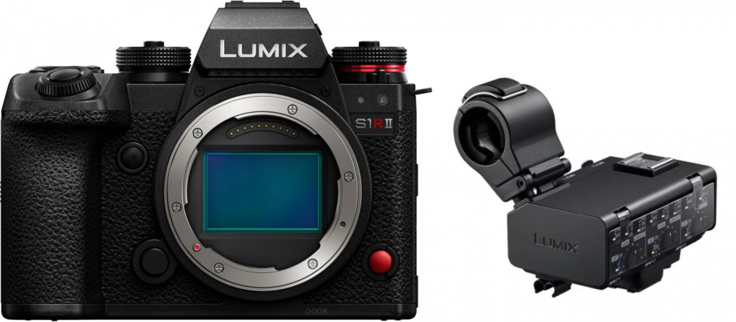 Panasonic Lumix DC-S1RII + XLR microphone adapter DMW-XLR2 - Foto Erhardt