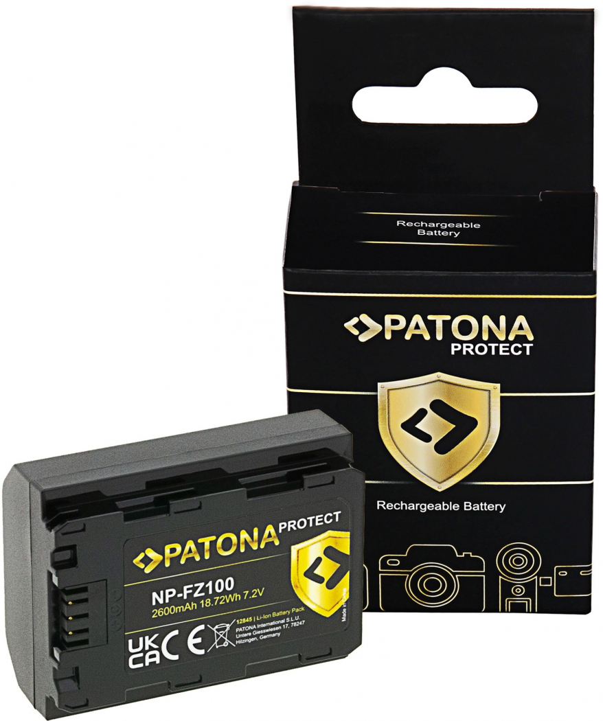 Caractéristiques techniques PATONA Batterie PROTECT Sony NP-FZ100 - Foto Erhardt