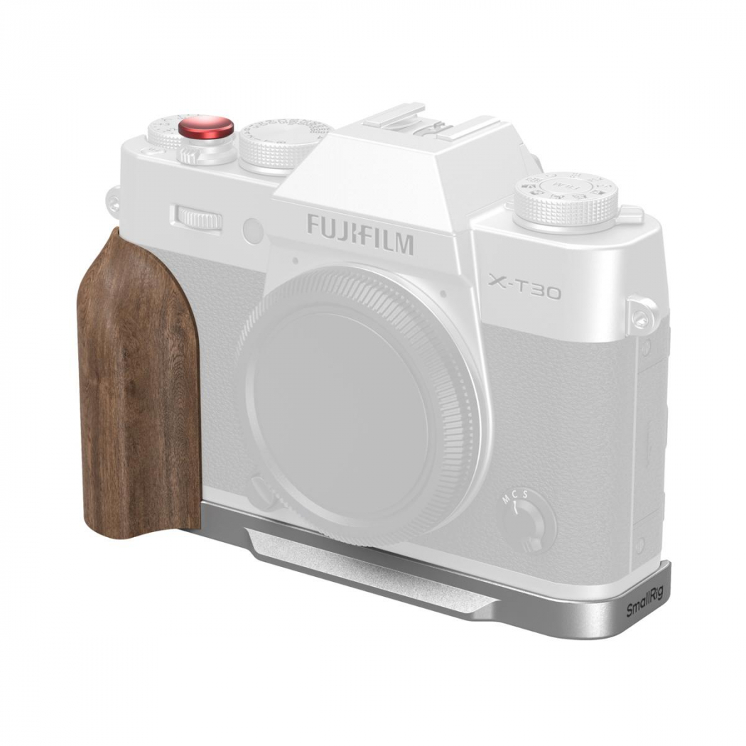 SmallRig 5667 L Plate with Wooden Handle Fuji X-T30 I/II/III silber ...