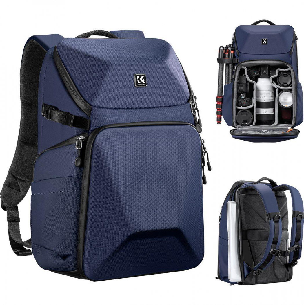 K&F Concept Sac à dos pour appareil photo 20L bleu - Foto Erhardt