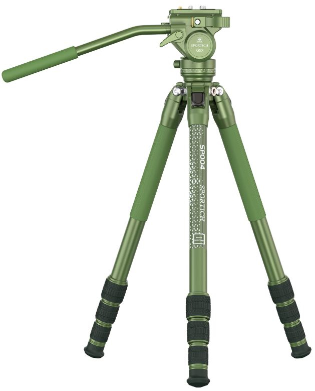 SIRUI SP004+G5X Trépied en aluminium avec rotule vidéo Arca Swiss Vert ...