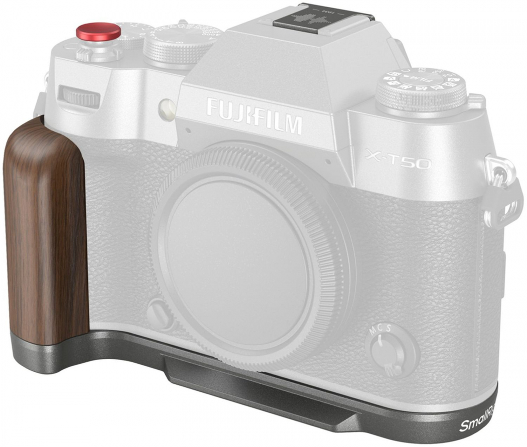 SmallRig 4736B L-shaped mounting plate w. wooden handle Fuji X-T50 ...
