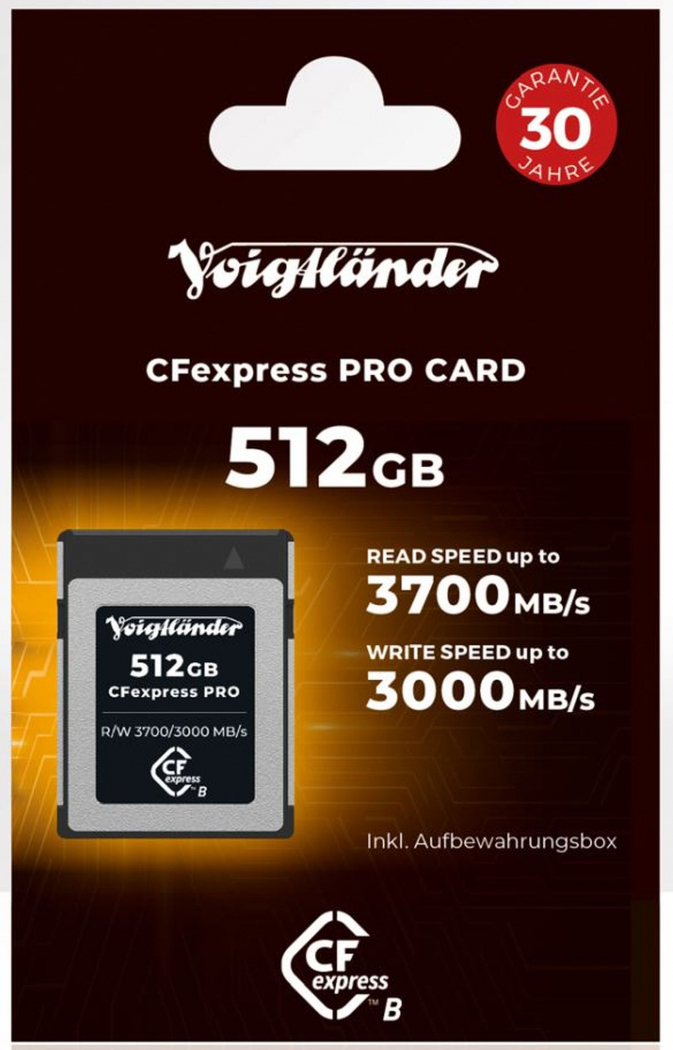 CFexpress Professional 512GB Type-B - Foto Erhardt